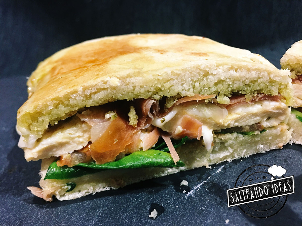 Panino con pollo y pesto | Salteando ideas