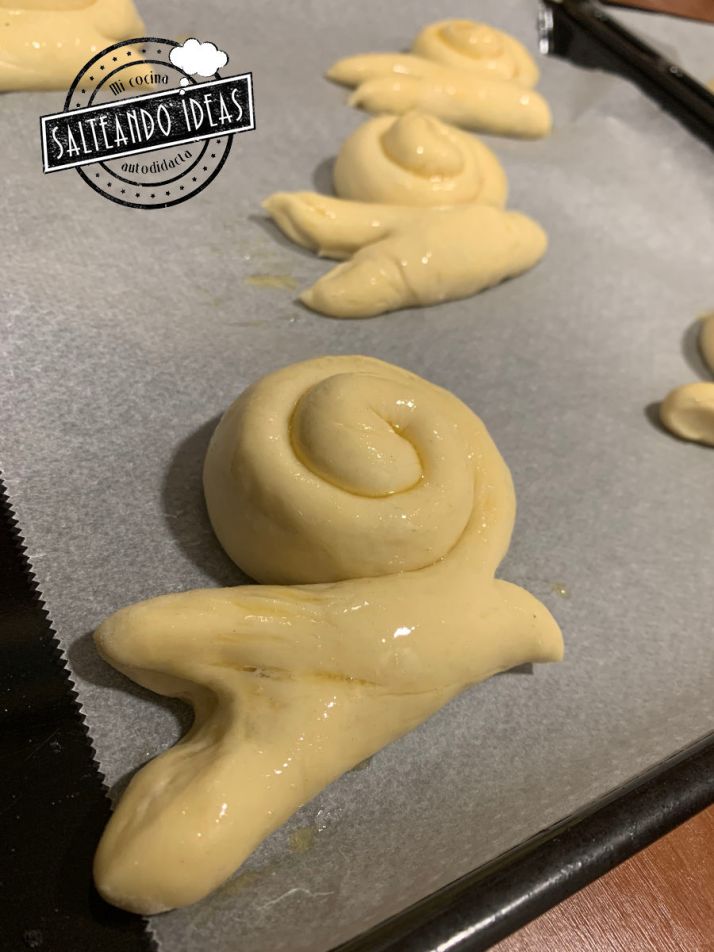 Caracoles de pan | Salteando ideas